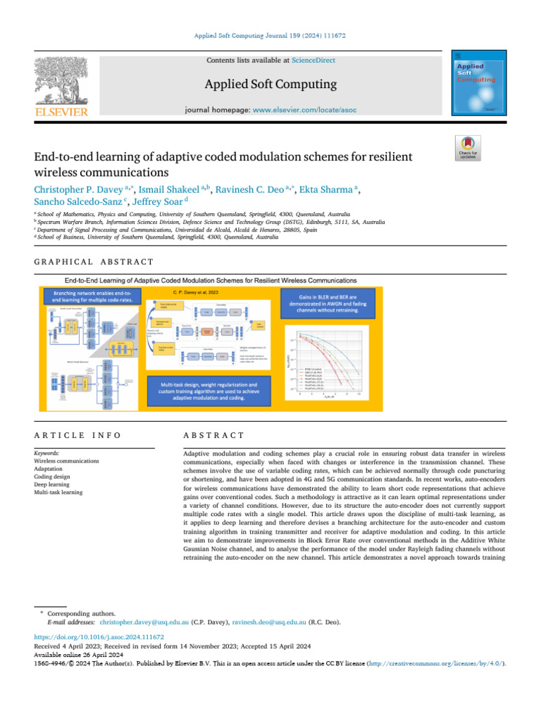 End-To-End Learning of Adaptive Coded Modulation Schemes For Resilient Wireless Communications ...