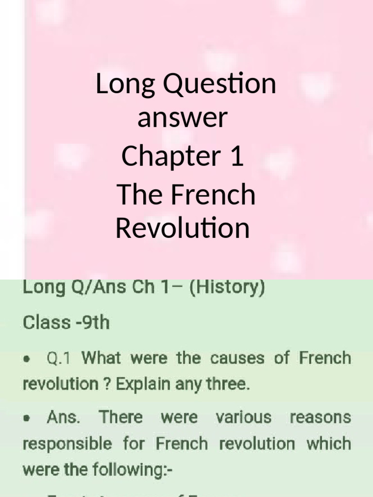 Ch1 (His) Long Question Answer | PDF