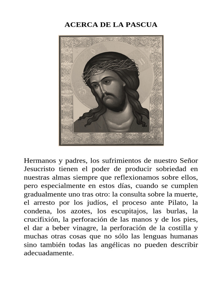 Martes 22 de Abril Acerca de La Pascua | PDF | Pascua de Resurrección ...