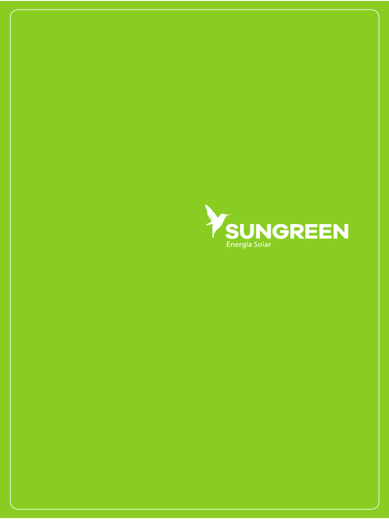 Brochure 2021 Sungreen RGB - Rev 00 PDF | PDF | Energía solar ...