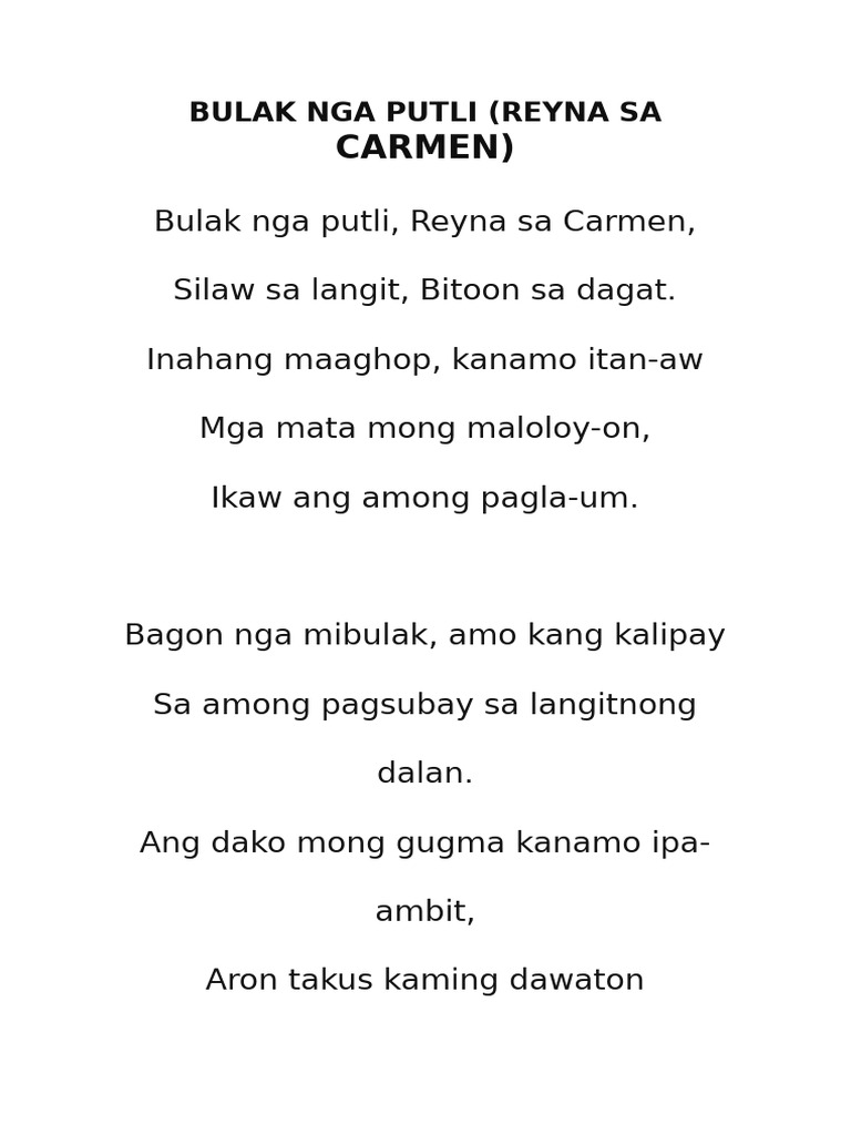 Bulak Nga Putli | PDF