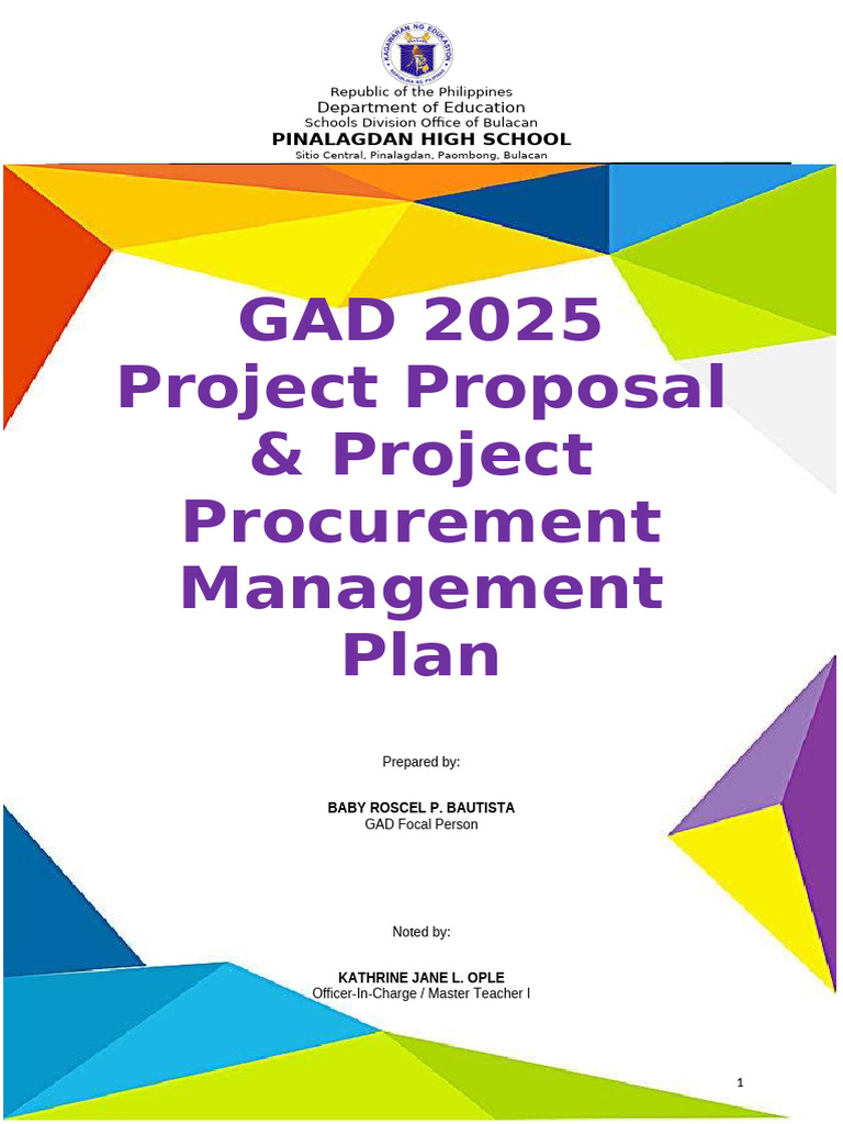Gad 2025 Project Proposal | PDF | Gender And Development