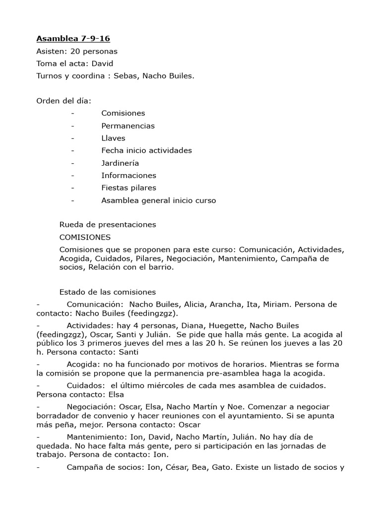 Acta 2016-09-07 | PDF