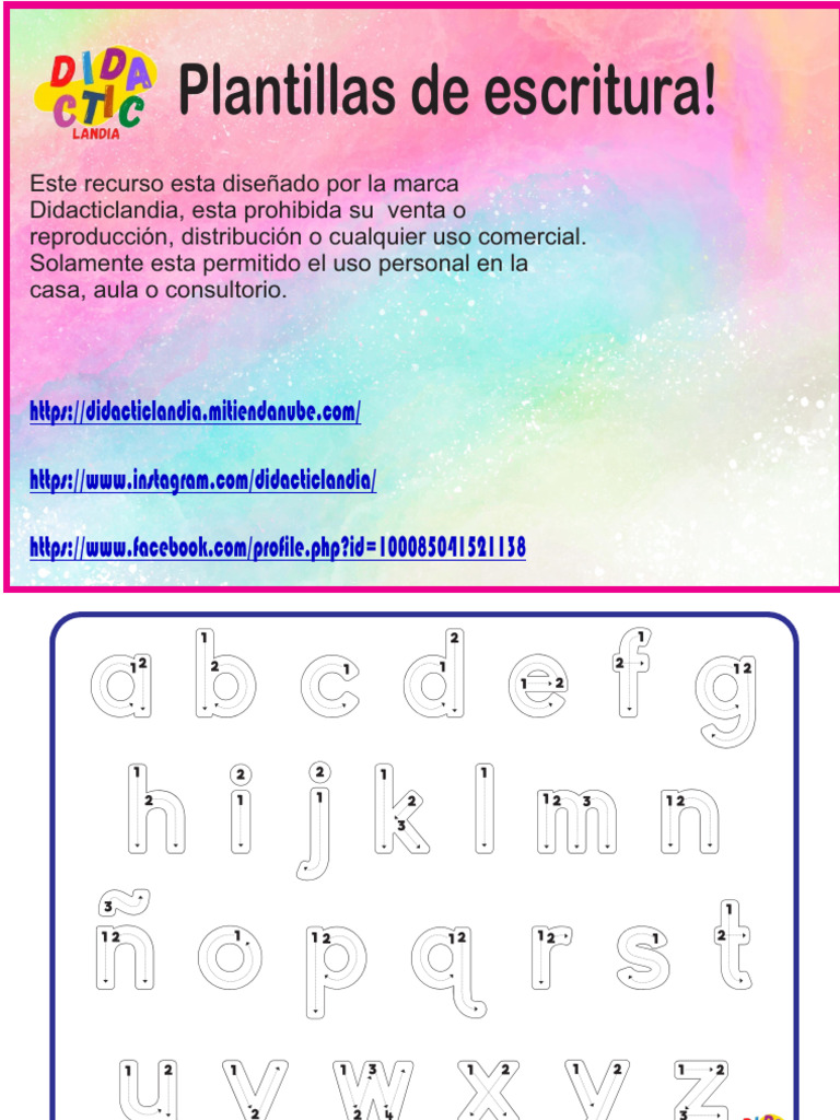 Plantillas de Escritura | PDF