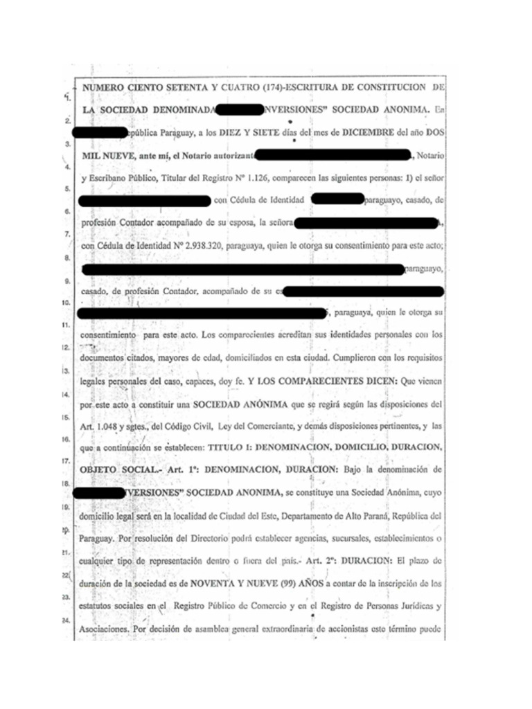 Curso Diplomado en Sa Ejemplo Estatuto | PDF