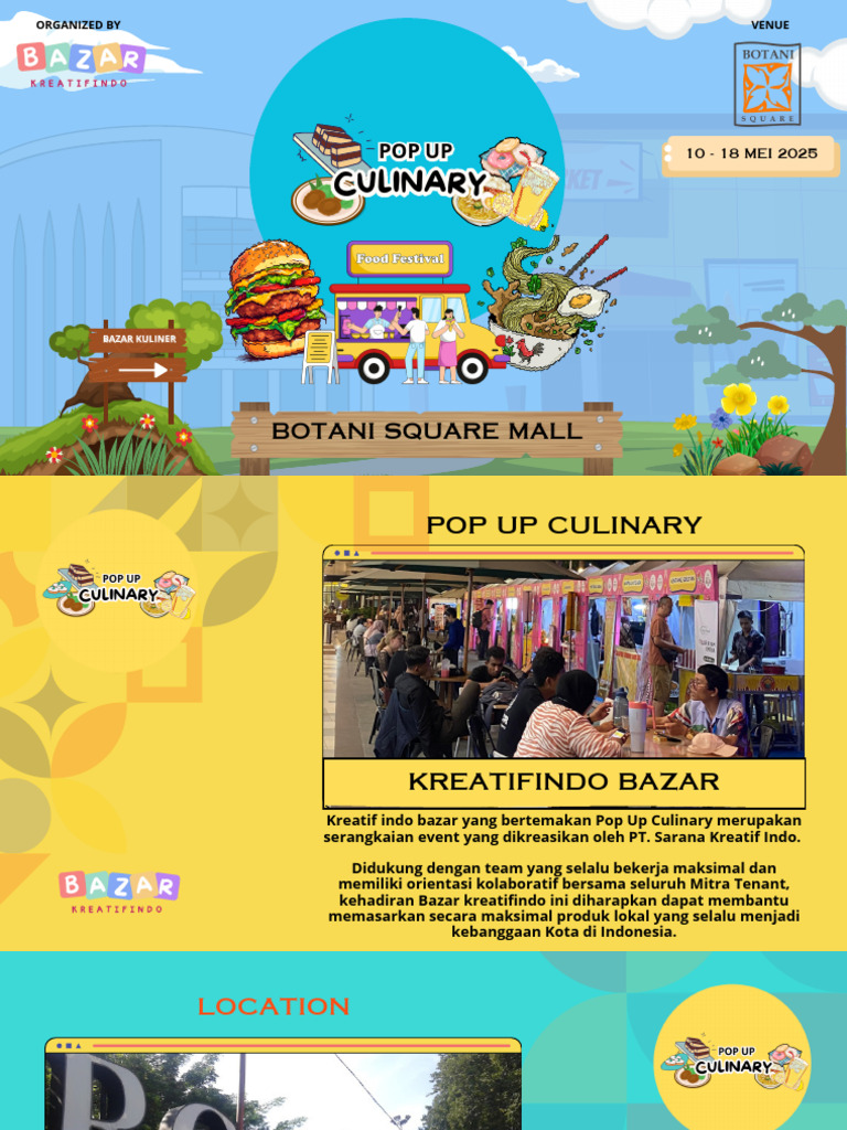 Bazar Kuliner Pop Up di Botani Square | PDF