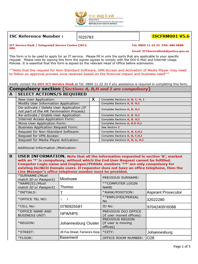 End User Application EForm V5-6 | PDF | Personal Computers | Desktop ...