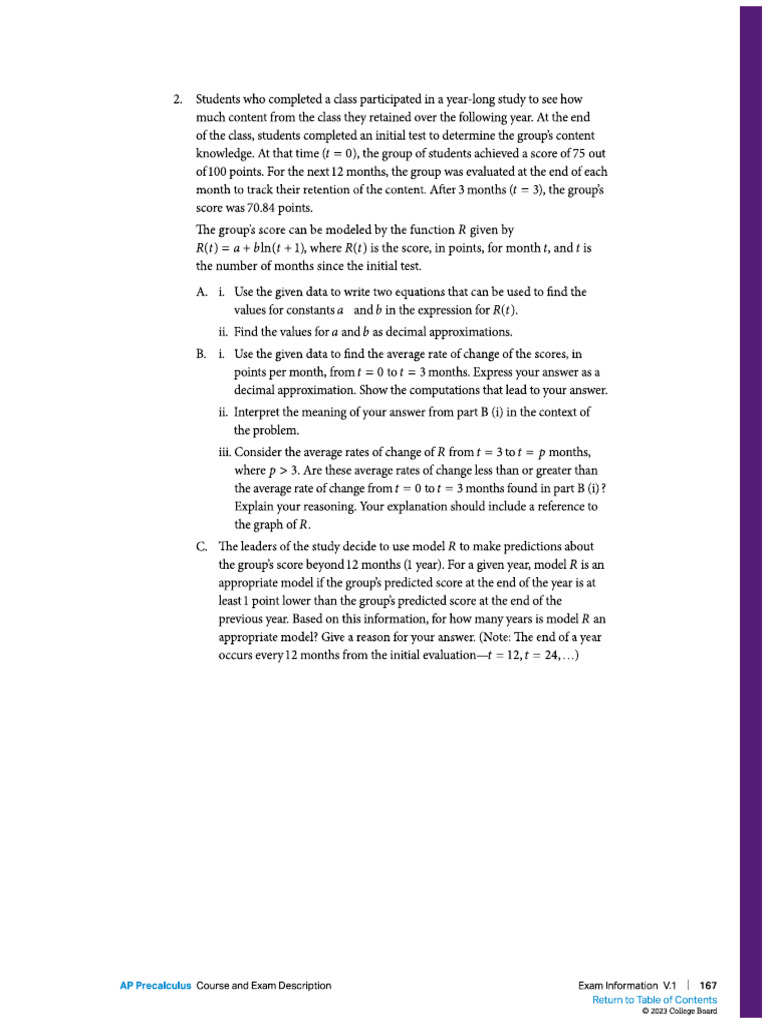 FRQ #2 Homework | PDF