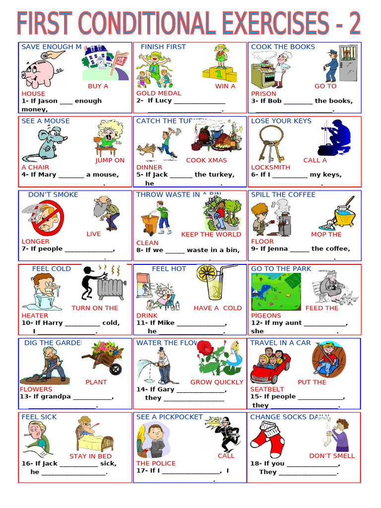First Conditional 2 Grammar Drills - 59713 | PDF