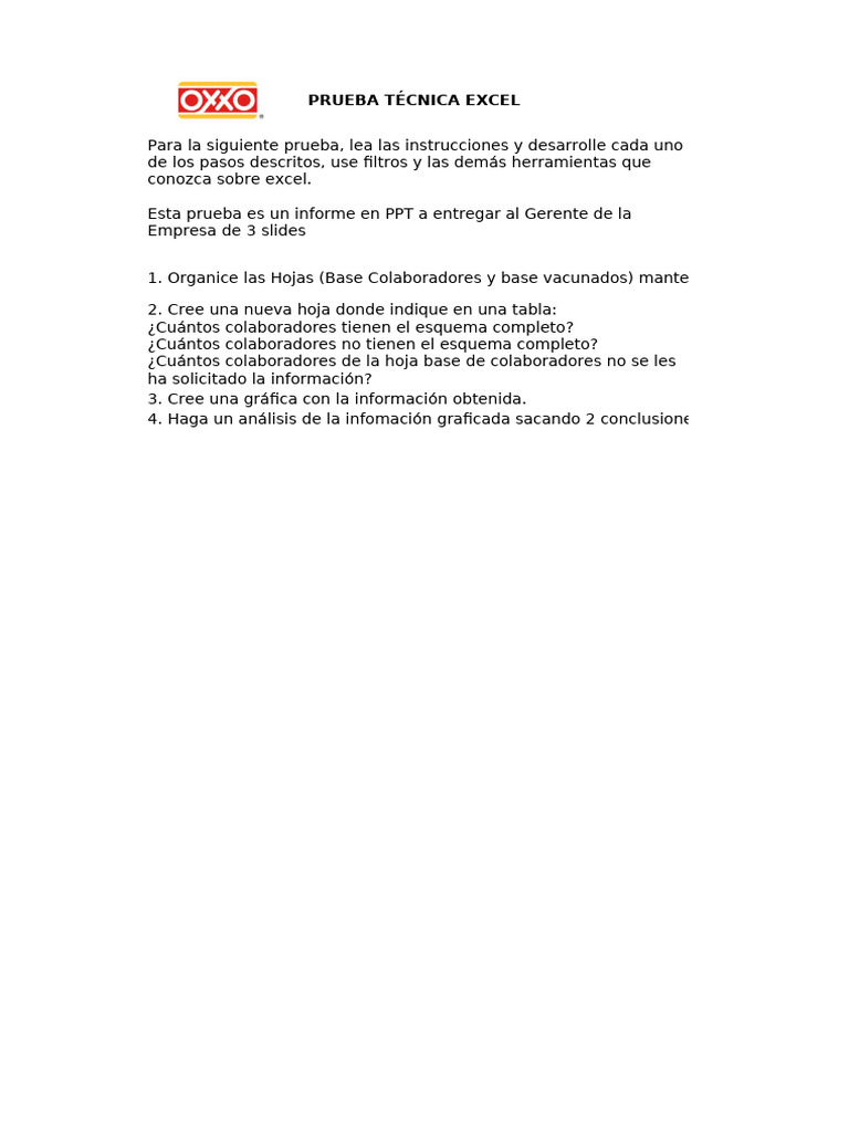 Prueba 1 Excel (2 | PDF