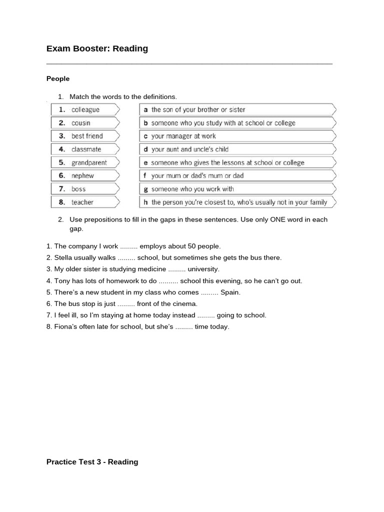 Exam Booster - Reading - Part 6 | PDF