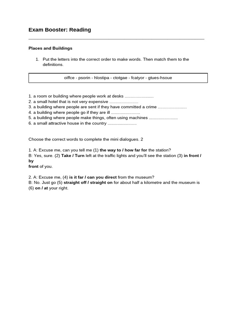 Exam Booster - Reading - Part 3 | PDF