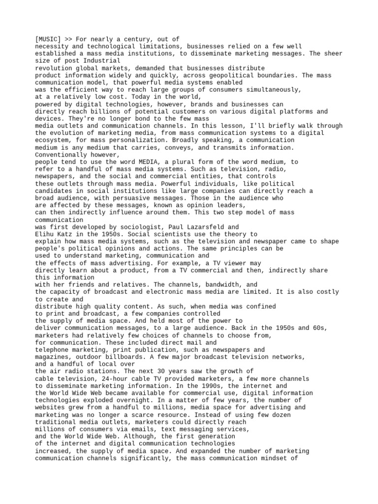 01 - Media Revolution Part 1.en | PDF | Mass Media | Marketing