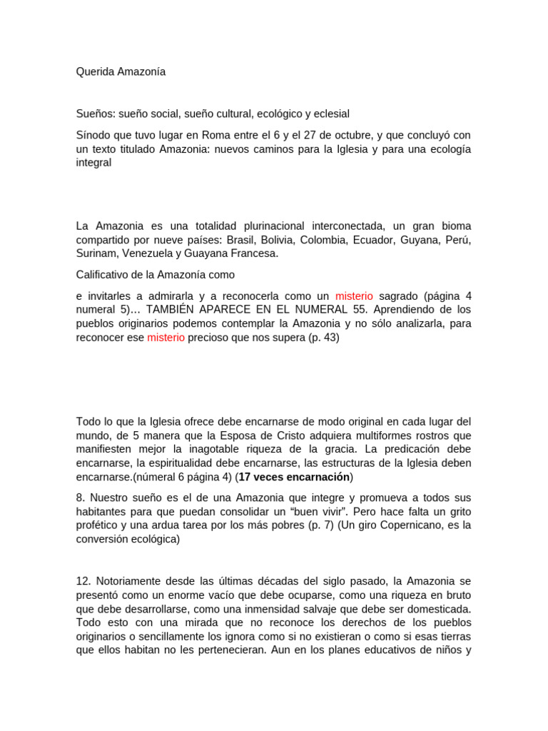 Querida Amazonia | PDF