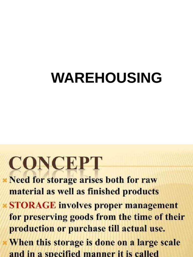 Warehousing | PDF