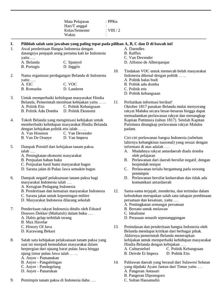 Pts II PPKN Viii Pak KSN 2024 | PDF
