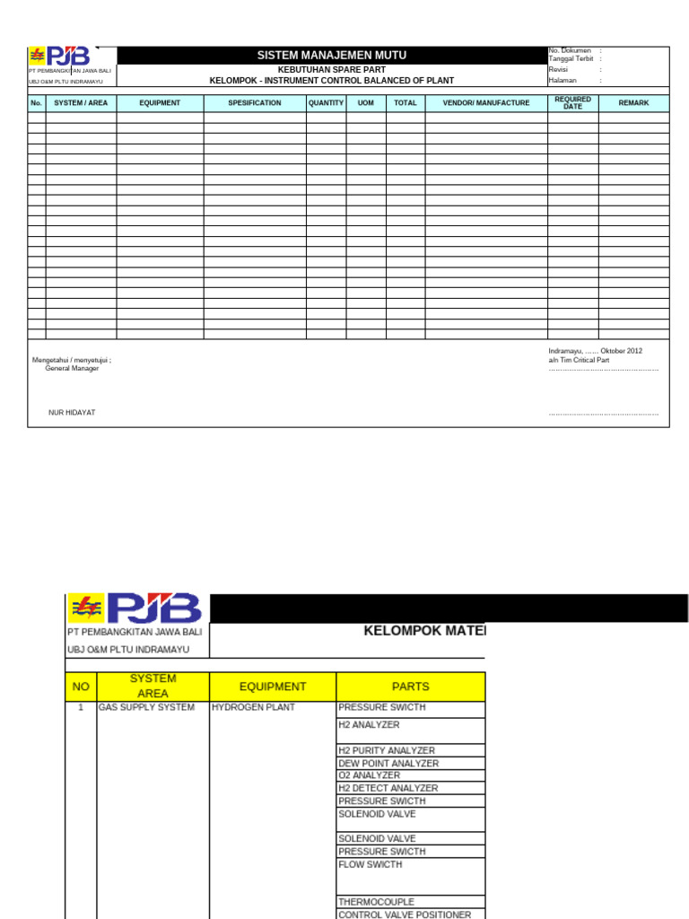 Critical Parts I & C Group - BOP System | PDF | Switch | Equipment