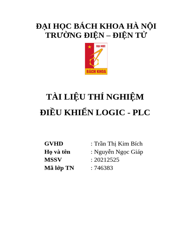 802221494 Bao Cao Thi Nghiệm PLC trang 1 | PDF