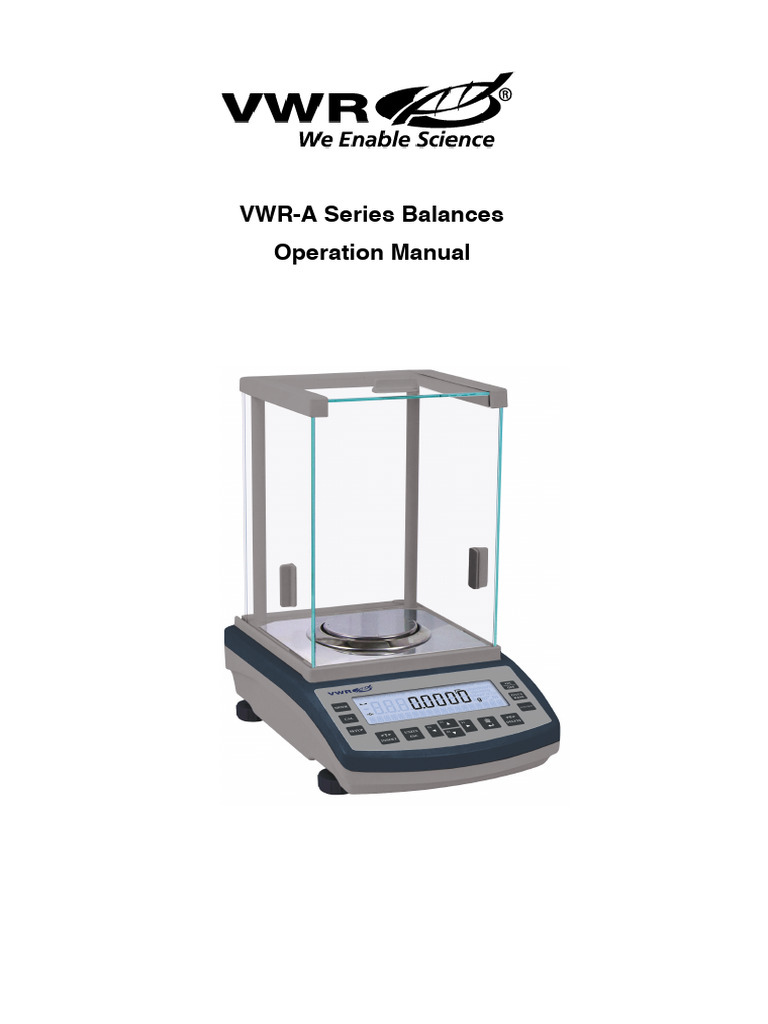 VWR-A Series Operation Manual Rev A | PDF | Calibration | Power Supply