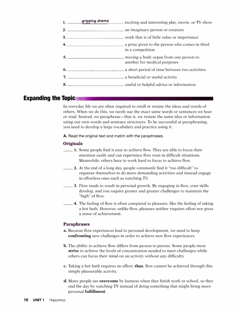 1schmitt Diane Focus On Vocabulary 1 Bridging Vocabulary-35 | PDF | Cognitive Science | Psychology
