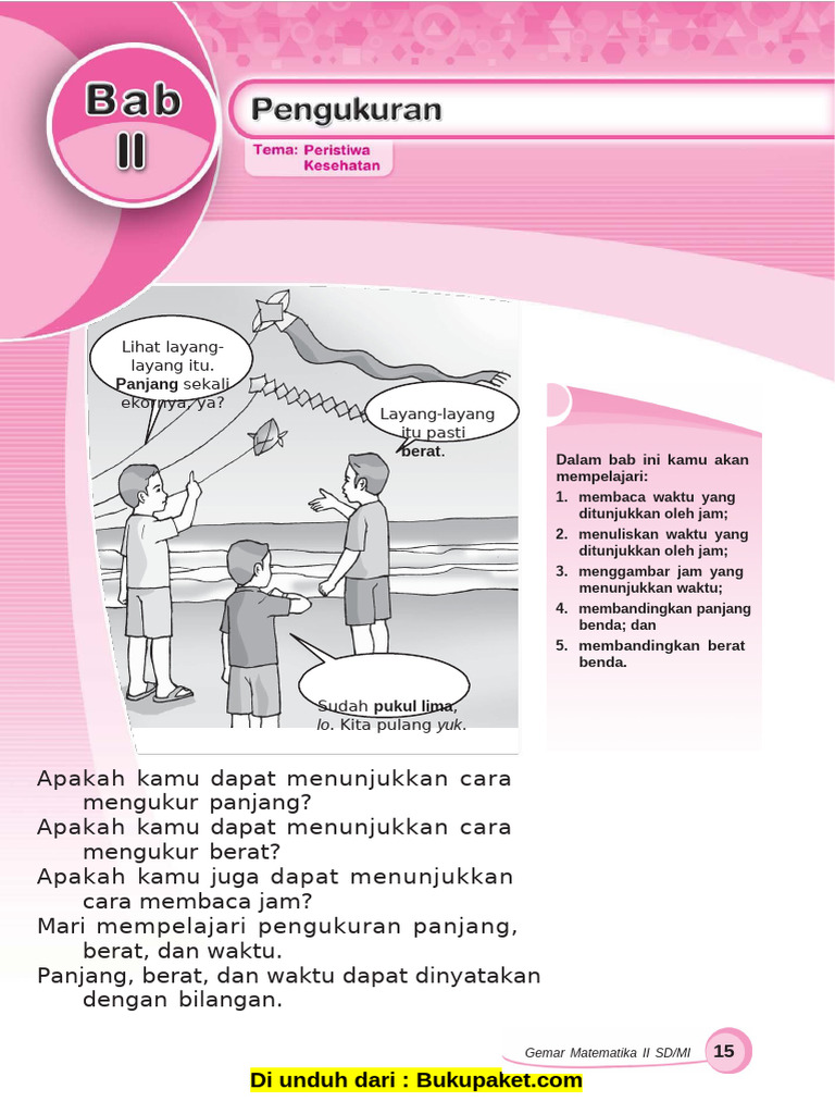 Bab 2 Pengukuran Waktu Berat Dan Panjang | PDF