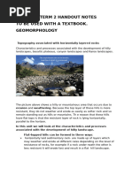 Landforms of Horizontal Strata | PDF | Erosion | Sedimentary Rock