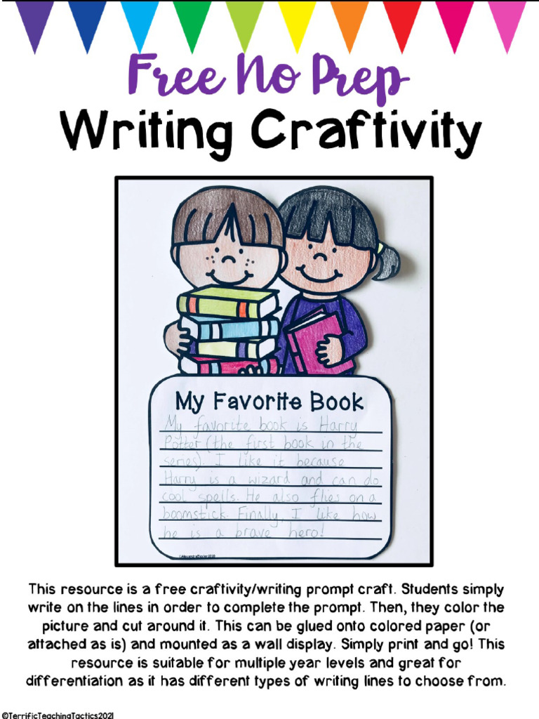 Free No Prep Craftivity | PDF