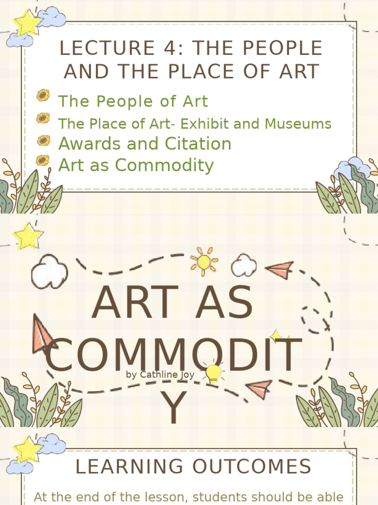 l4.4 Art As A Commodity | PDF