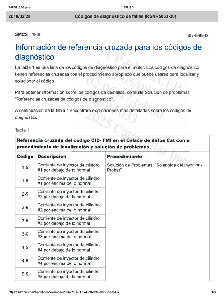 Códigos de Diagnóstico de Fallas | PDF