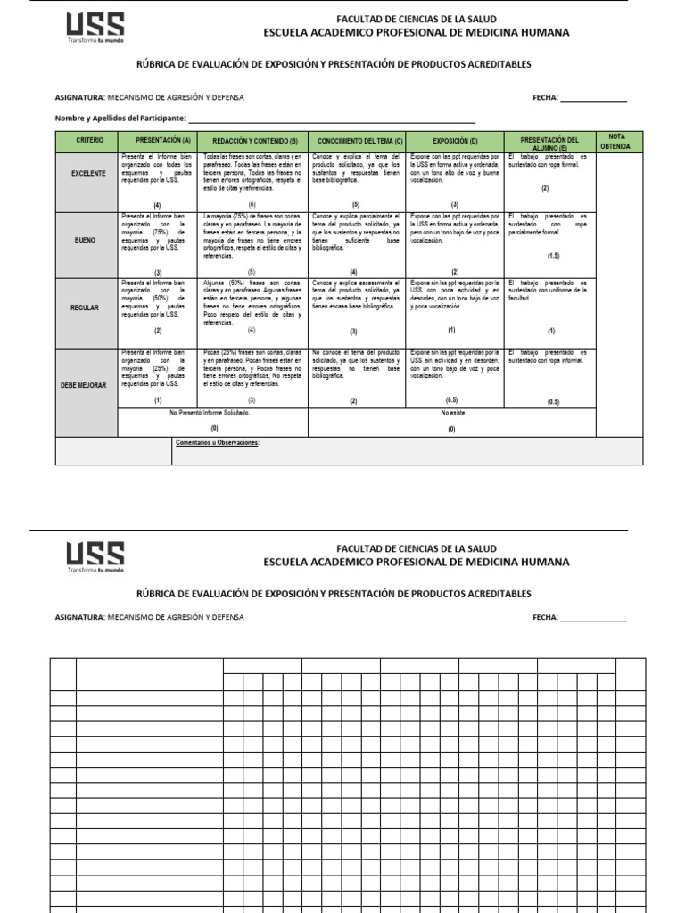 2025-01 Rúbrica de Producto Acreditable Mad | PDF