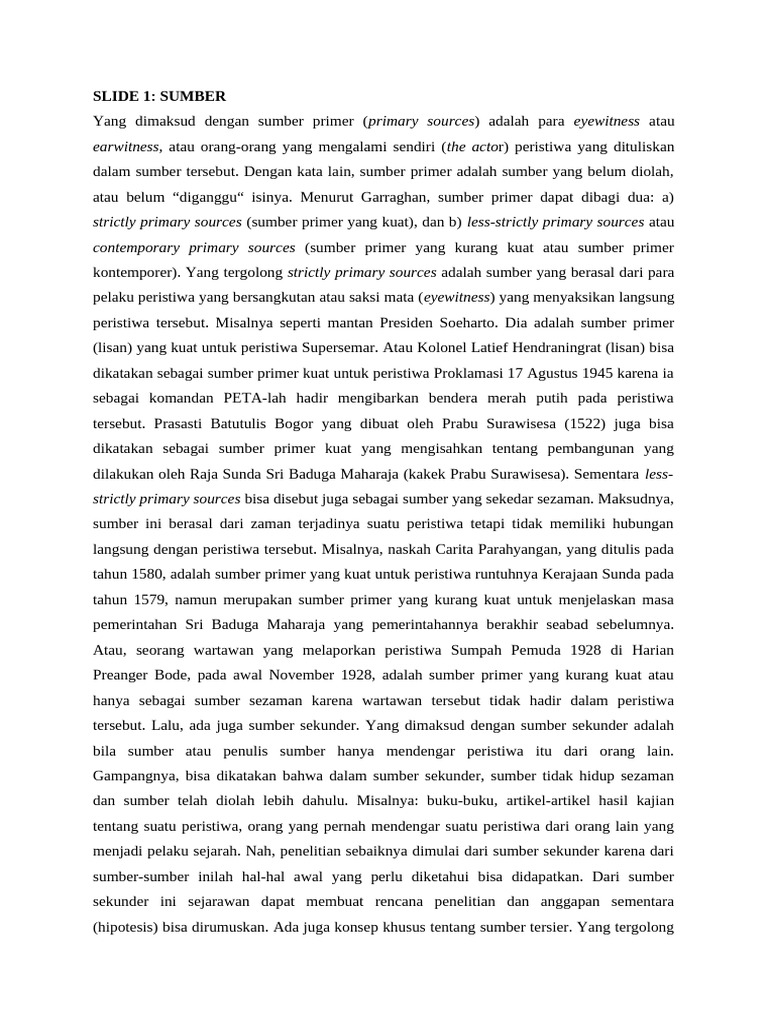 Presentasi Metode Sejarah | PDF