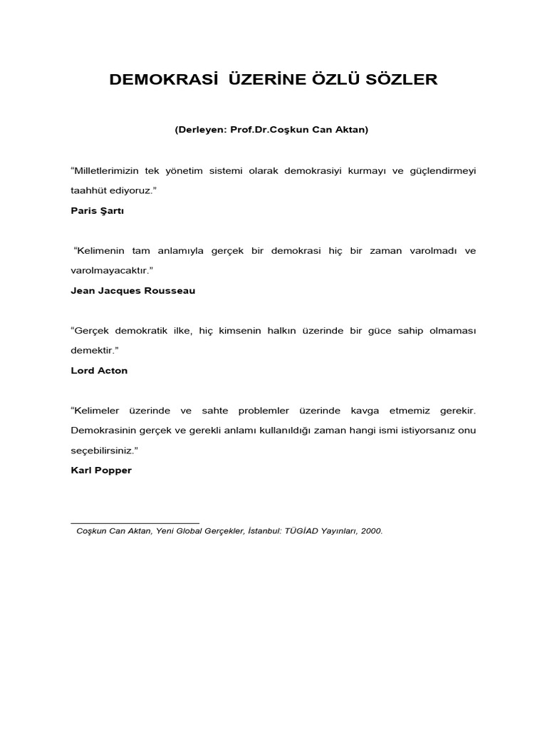 Aktan Demokrasi | PDF