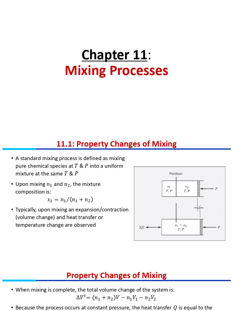 Chemical Engineering Thermodynamics Chapter11 | PDF | Heat | Enthalpy