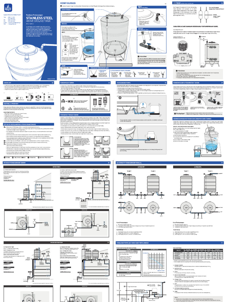 Manual Book Pemsangan Toren Air -TBSK-R4-052024 | PDF