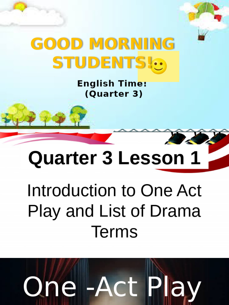 Lesson 1 - Drama Terms | PDF | Audition