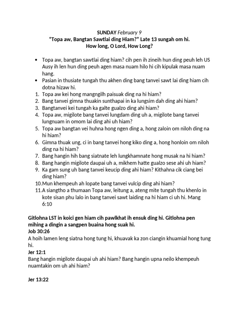 Topa Aw, Bangtan Sawtlai Ding Hiam? | PDF | Free Will | Epistemology