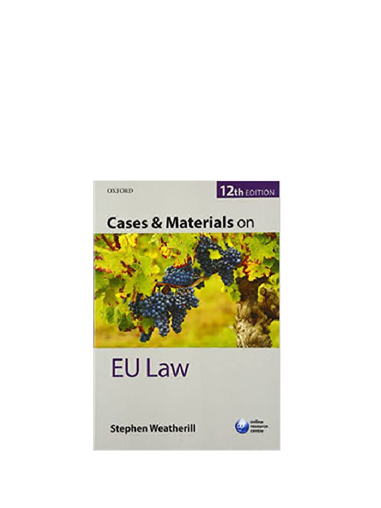 (Ebook PDF) Cases & Materials On EU Law 12th Edition PDF Download | PDF ...
