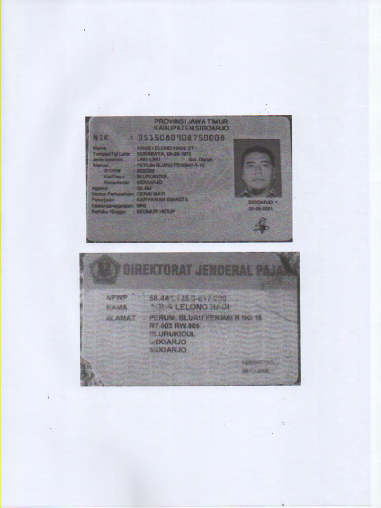 Agl - KTP NPWP | PDF