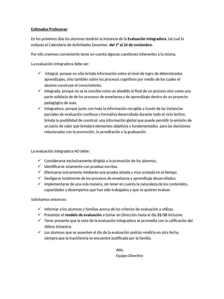 Evaluaci N Integradora | PDF