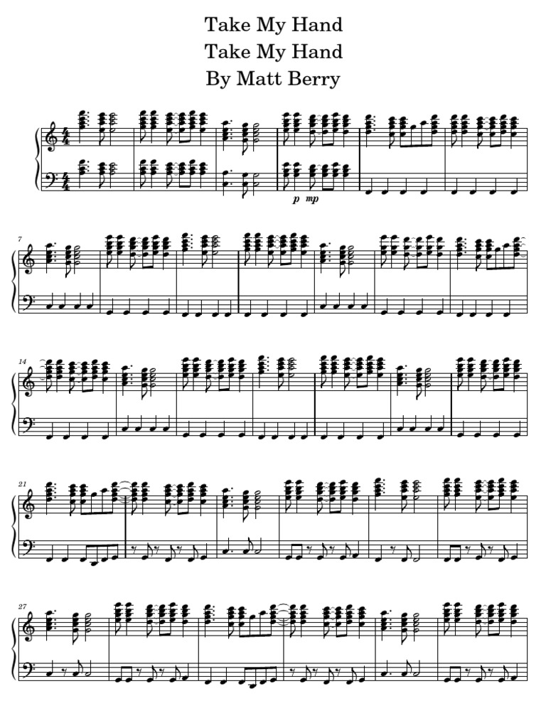 Take My Hand - Matt Berry | PDF