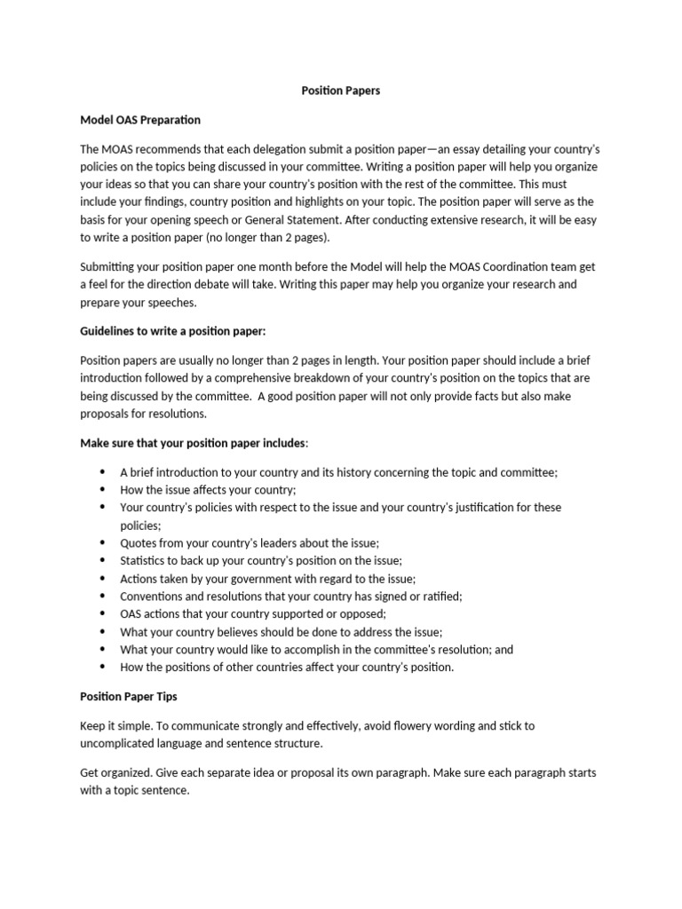 Position_Paper_Guidelines (1) | PDF | Human Communication