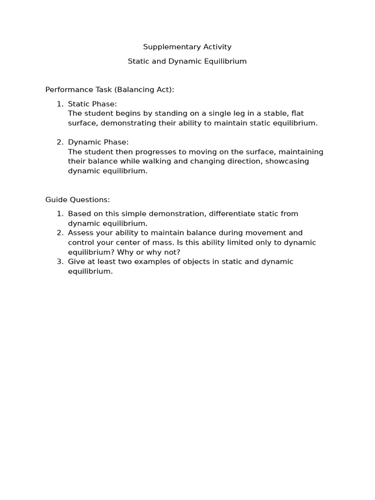 Supplementary Activity 2 and 3 | PDF