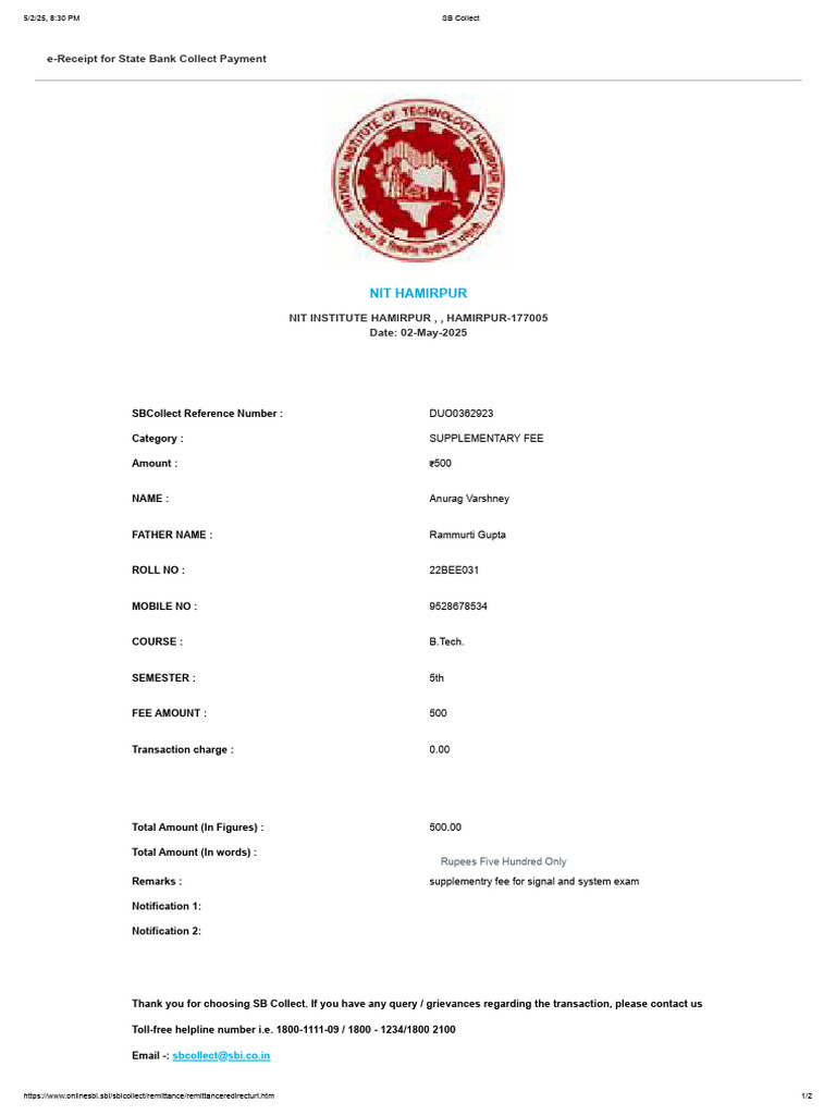 SB Collect signal | PDF | Payments | Services (Economics)