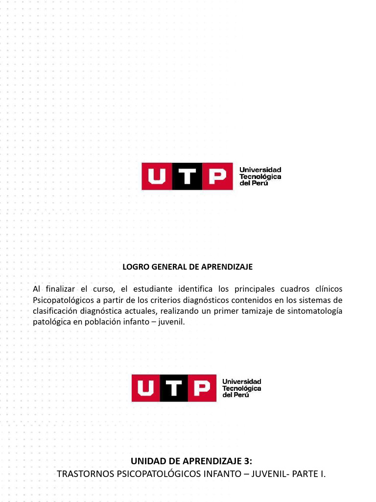 S07-s7 - TRASTORNO DE ANSIEDAD INFANTO JUVENIL | PDF | Trastorno de ansiedad | Ansiedad