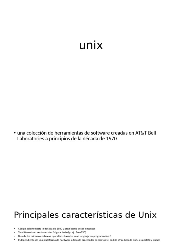 Unix | PDF | Unix | Kernel (sistema operativo)