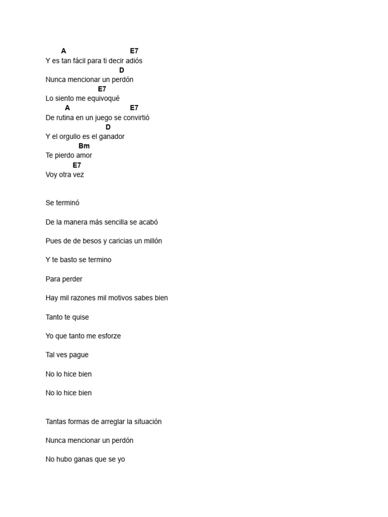 No Lo Hice Bien | PDF