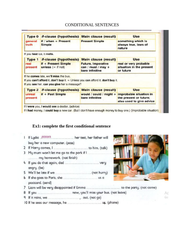 Conditional Sentences | PDF