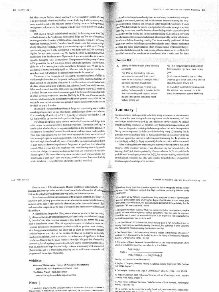 Argument Critical Thinking Logic and The Fallacies Ed 2 - 4 | PDF