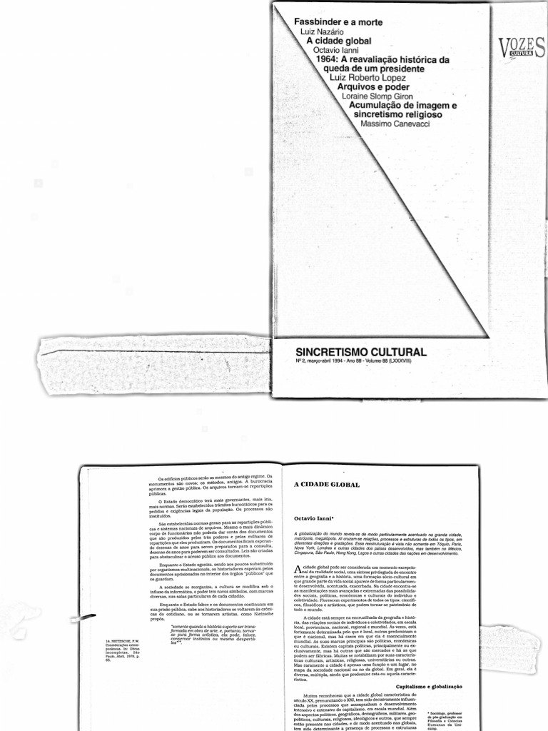 Octavio Ianni_A Cidade Global | PDF