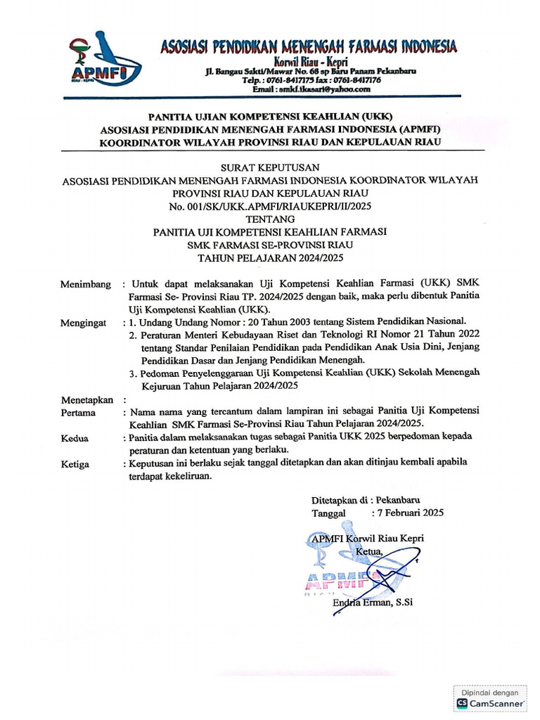 SK Apmfi (Ukk) - 250207 - 151223 | PDF